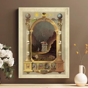 Masonic Royal Arch and Symbols, Printable Freemasonry Art Grand Lodge ...