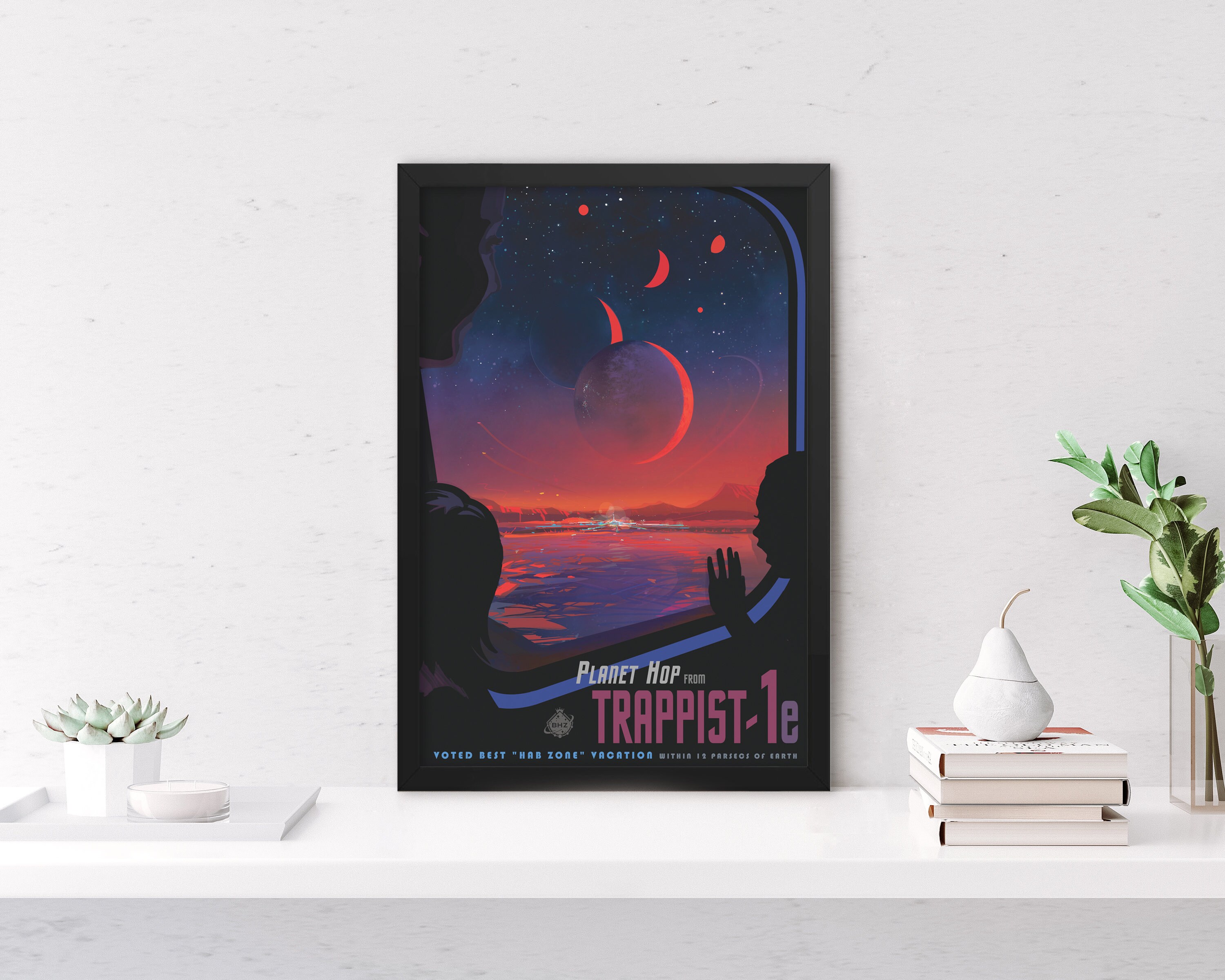Nasa Posters, Visit Trappist-1e Printable File, Digital Wall Art ...