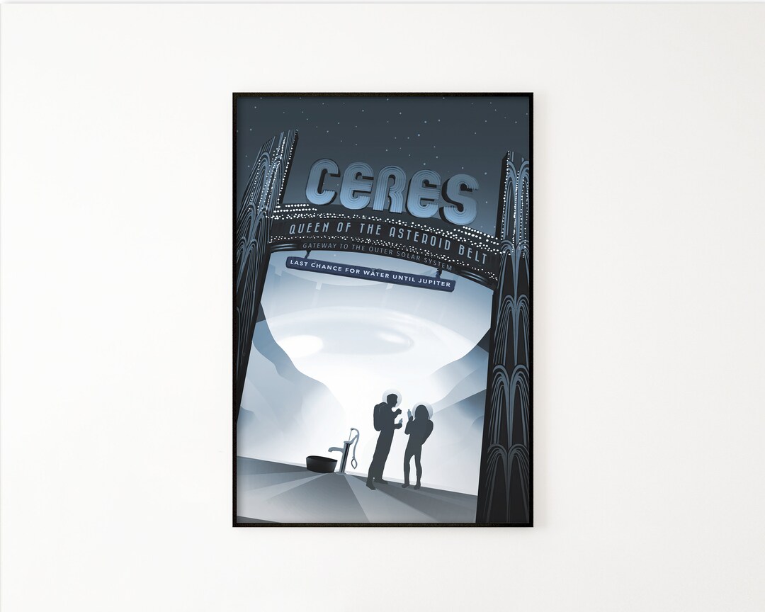 Nasa Posters, Visit Ceres - Printable Files, Digital Wall Art, Vintage ...