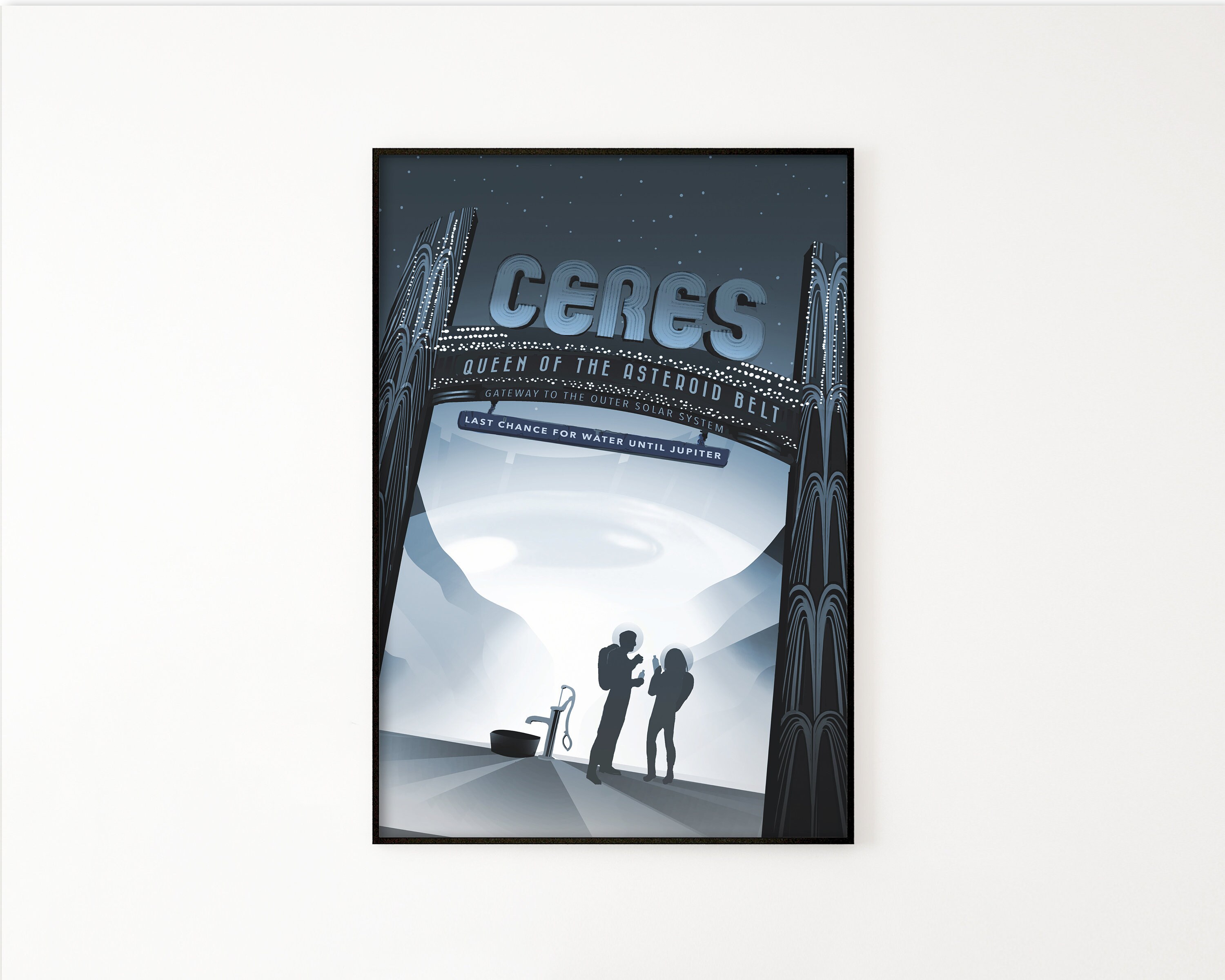 Nasa Posters, Visit Ceres Printable Files, Digital Wall Art, Vintage ...