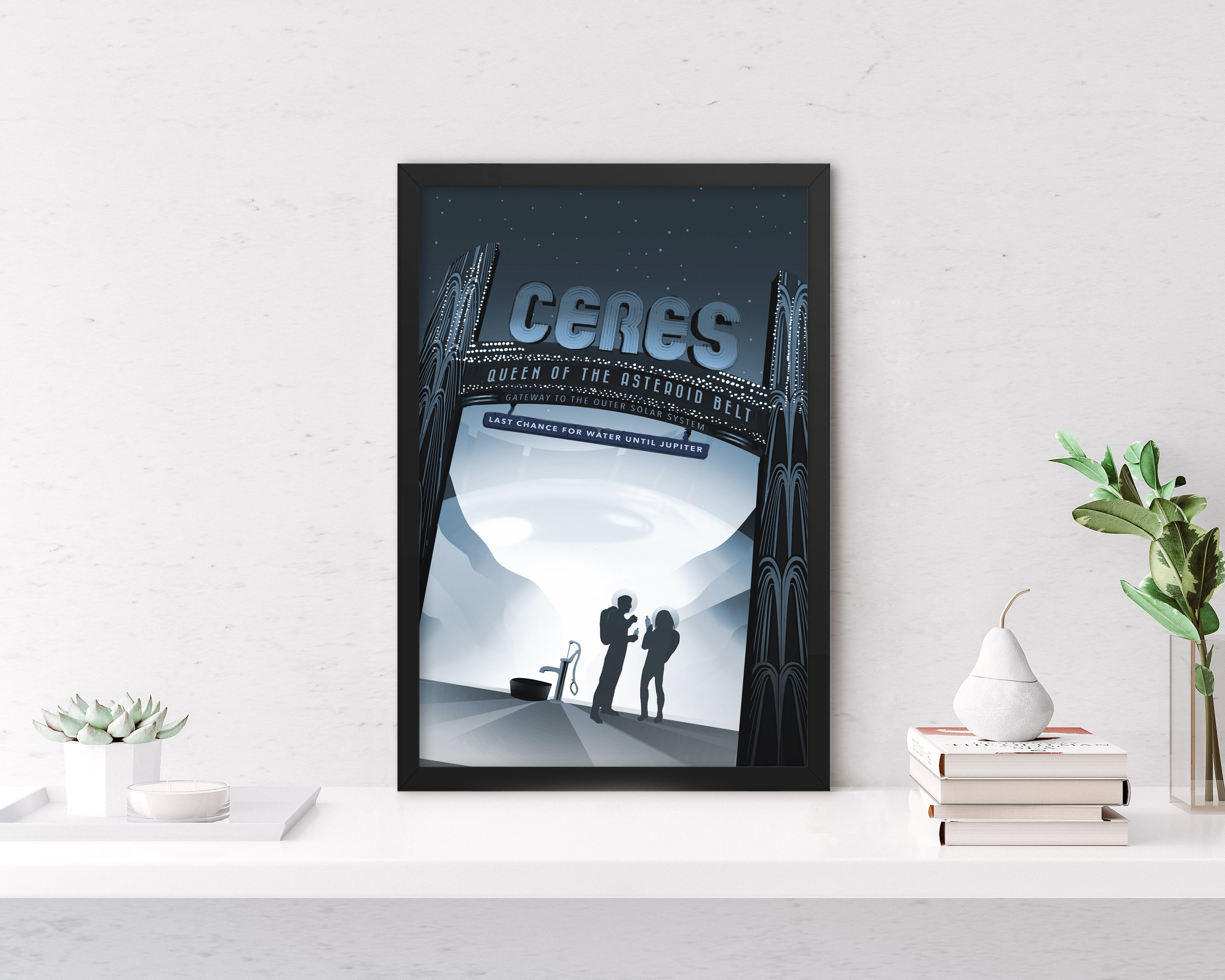 Nasa Posters, Visit Ceres Printable Files, Digital Wall Art, Vintage ...