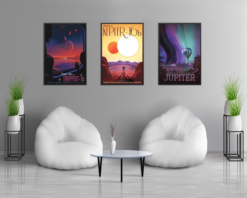 Nasa Posters, Visit Jupiter Printable File, Digital Wall Art, Vintage ...