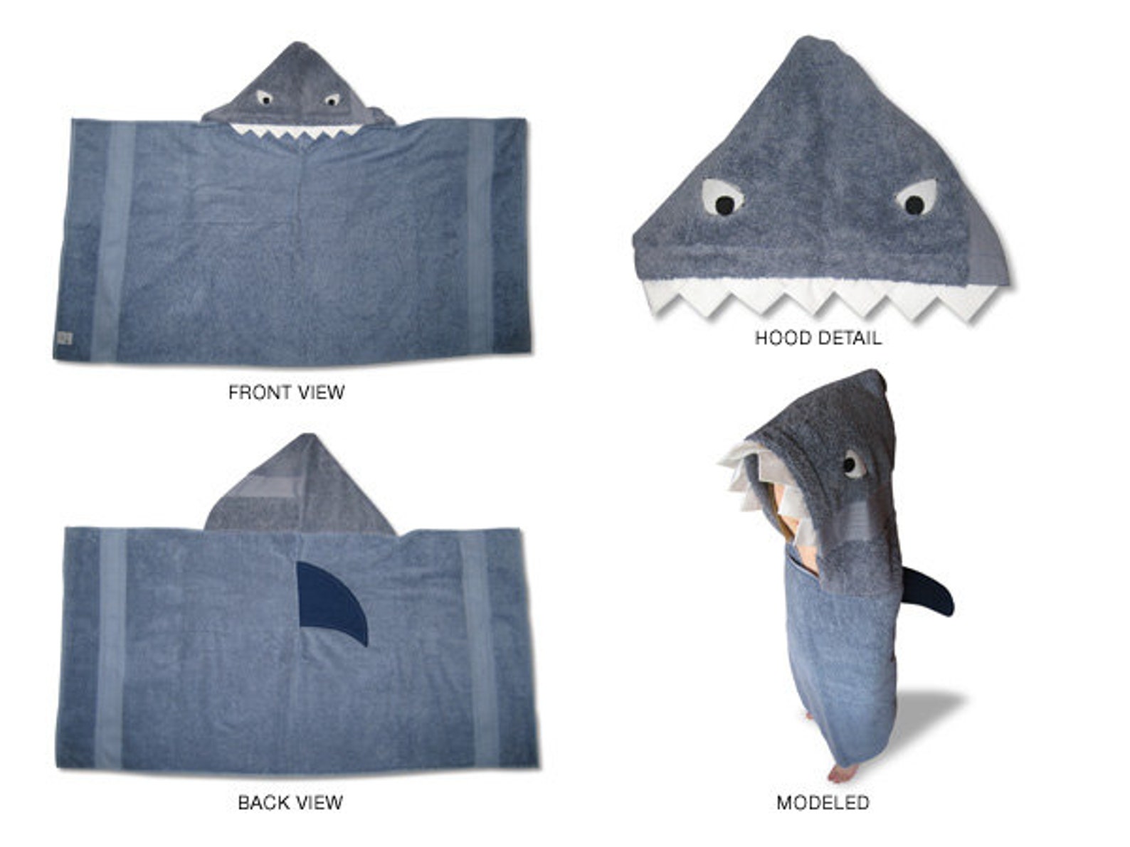 Shark Hooded Towel - Etsy Canada