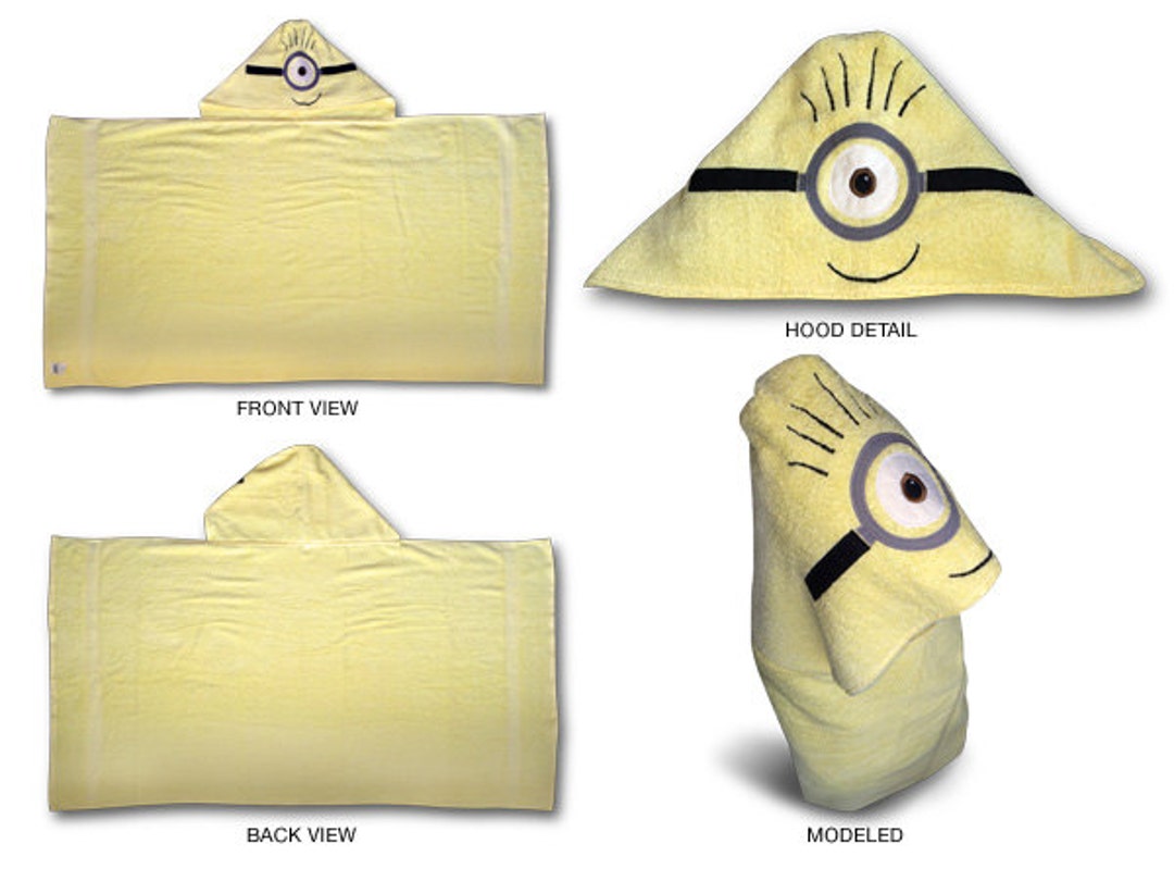 Minion Hooded Towel - Etsy