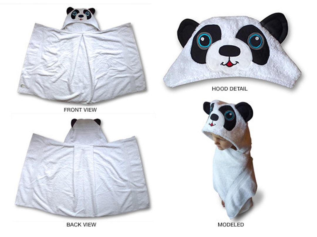 Panda Hooded Towel - Etsy