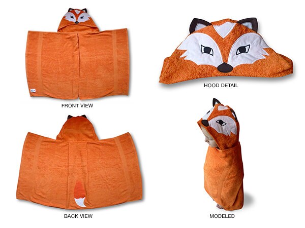 Fox Hooded Towel - Etsy