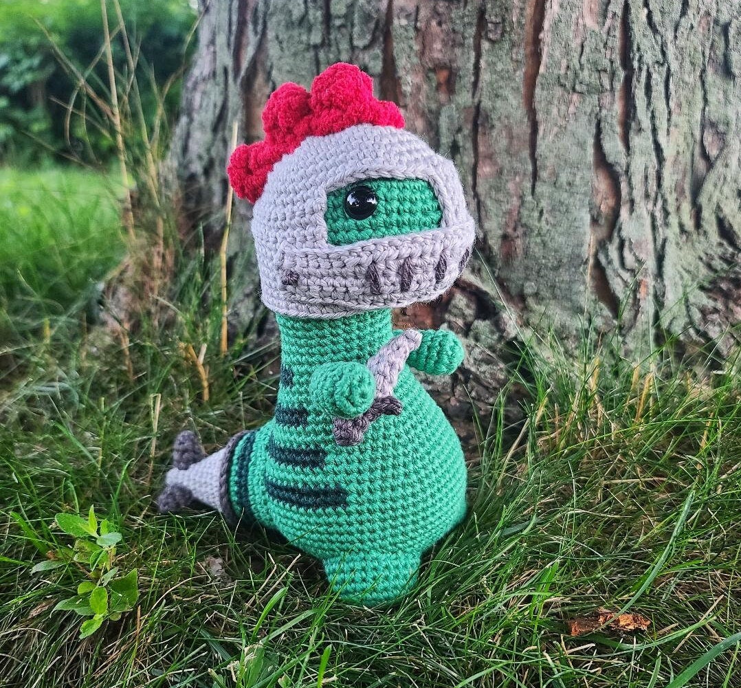 T-rex Knight Crochet Pattern **pattern Only** - Etsy