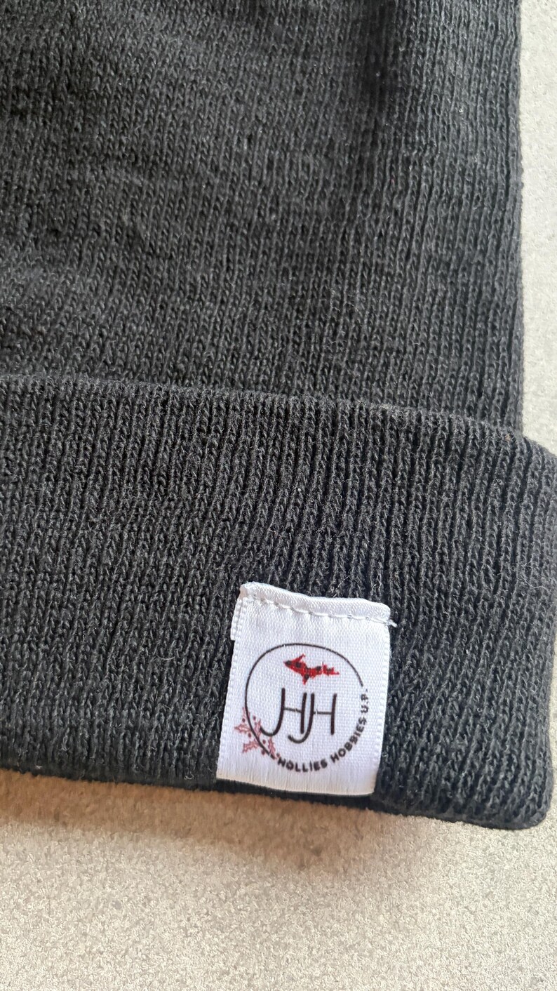 Knit Beanie Hat With Embroidered Upper Peninsula of Michigan Including ...