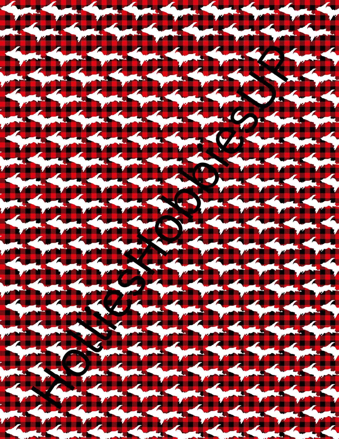 Upper Peninsula of Michigan Patterned Graphic - Etsy