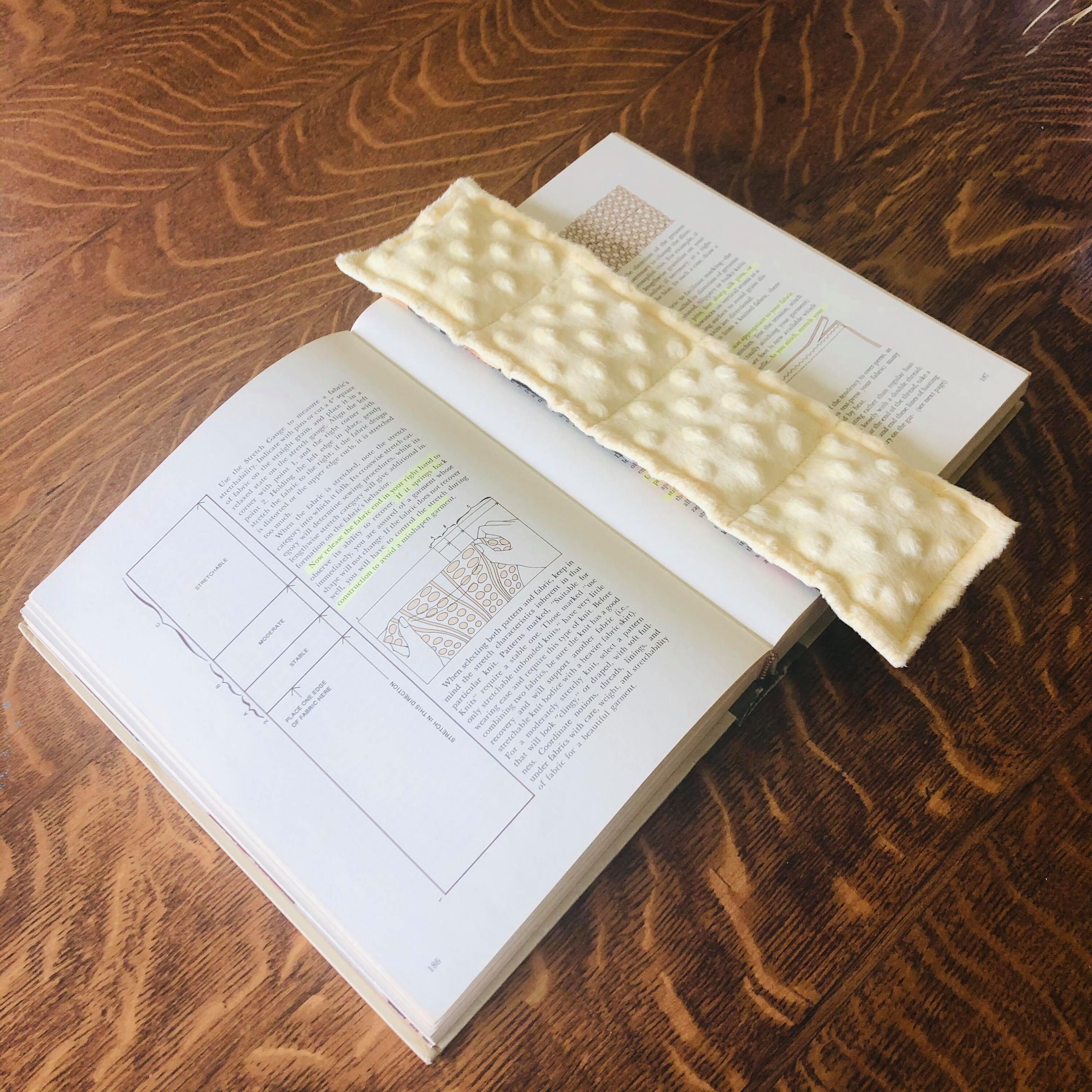 Weighted Fabric Bookmark Book Weight Page Holder Weighted | Etsy