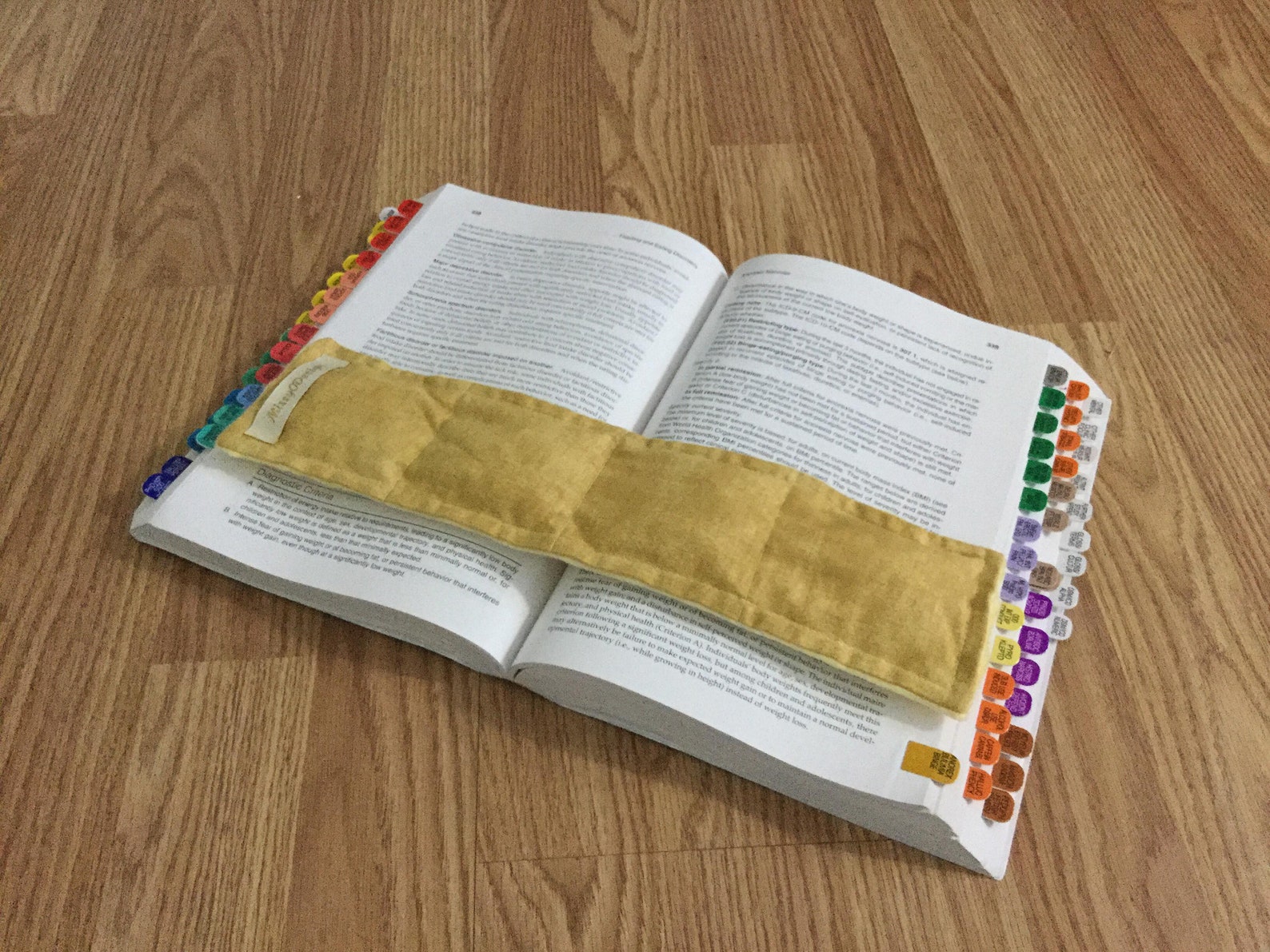 Weighted Fabric Bookmark Book Weight Page Holder Weighted | Etsy