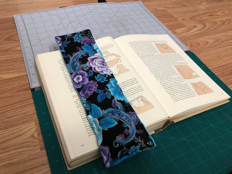 Weighted Fabric Bookmark Book Weight Page Holder Weighted | Etsy