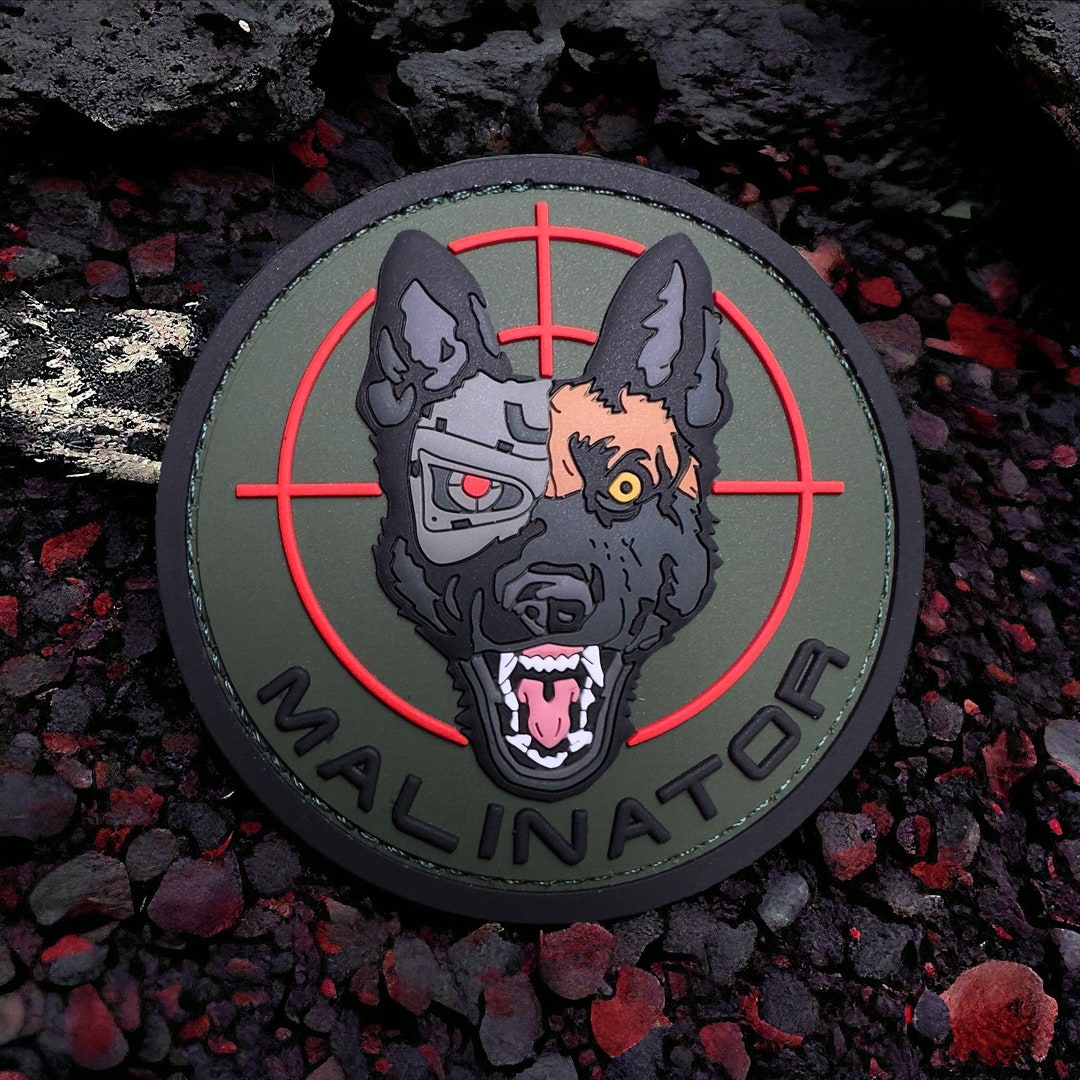 Malinois malinator K9 OD Green Morale PVC Patch - Etsy UK