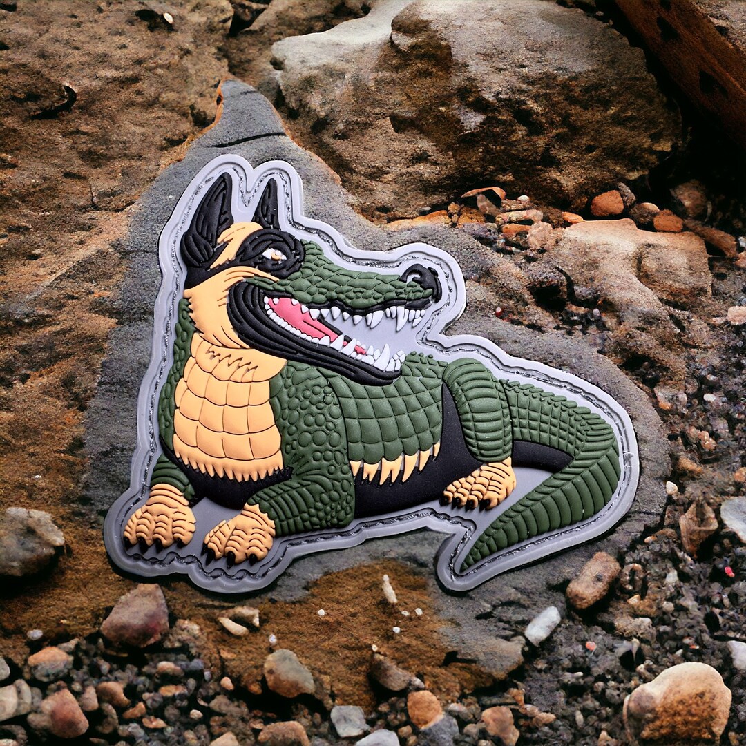 Malinois "maligator" K9 Morale PVC Patch - Etsy