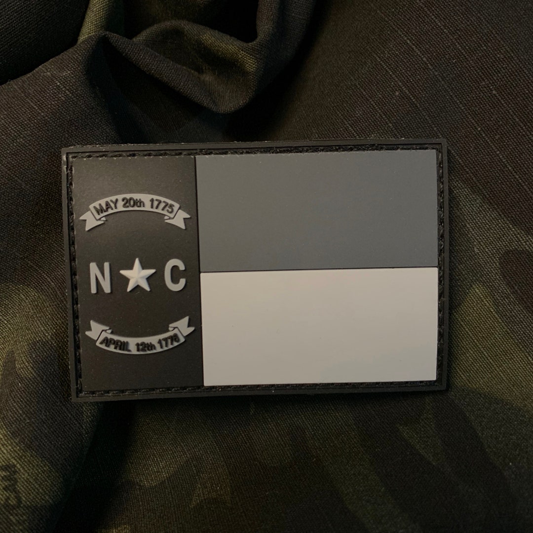 Subdued North Carolina State Flag PVC Patch - Etsy