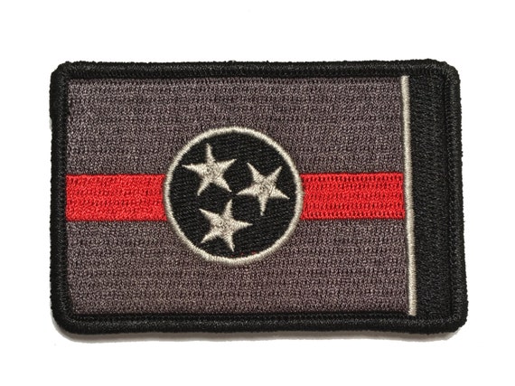 Subdued Thin Red Line TENNESSEE State Flag Patch | Etsy