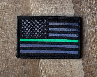 Green Line Patch - Etsy