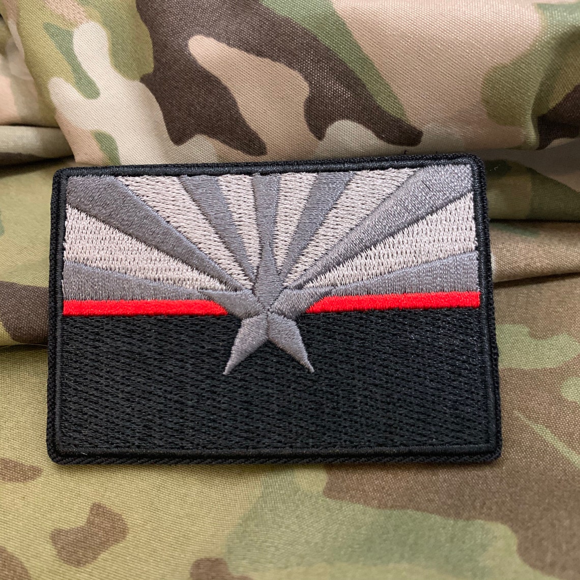 Subdued Thin Red Line ARIZONA State Flag Patch - Etsy