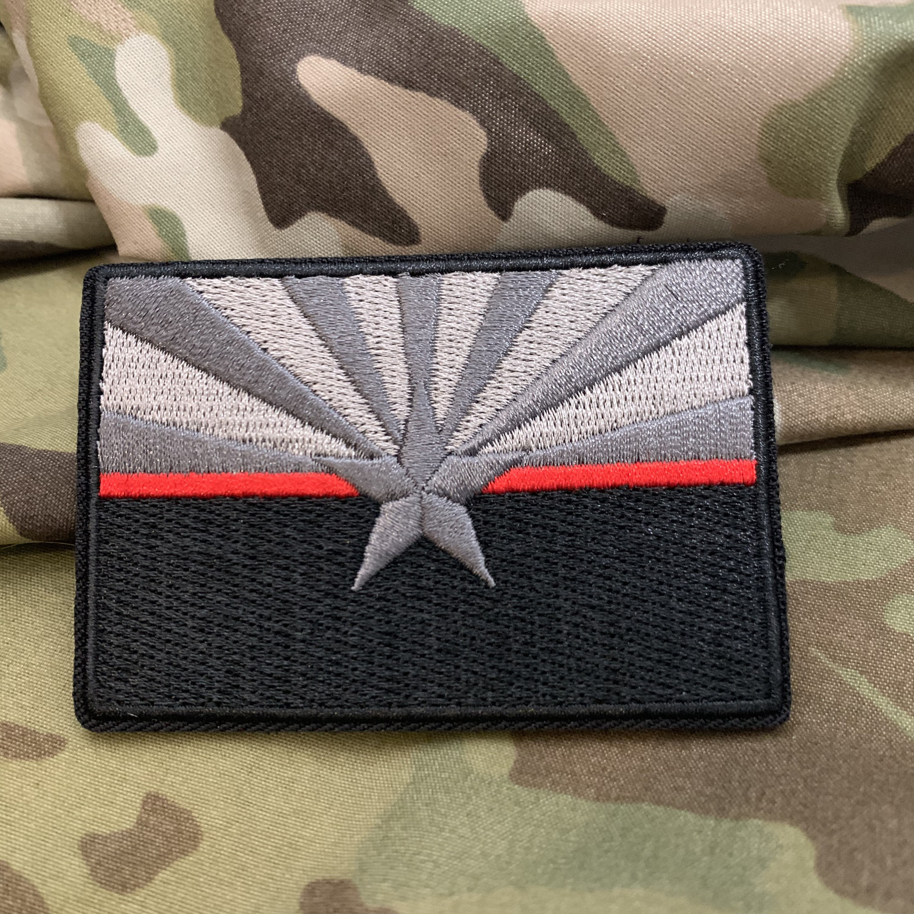 Subdued Thin Red Line ARIZONA State Flag Patch | Etsy