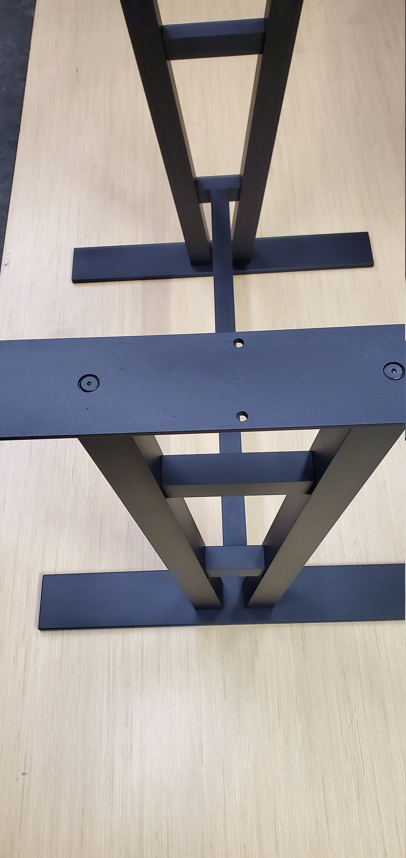 The BEST Metal Table Legs, 2 Square Lower Brace Add On