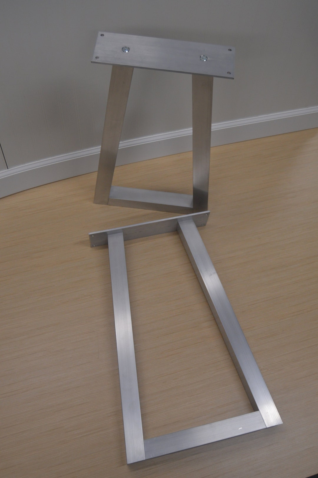 DIY Trapezoid Shaped Metal Table Legs Custom Table Legs for Dining Room ...