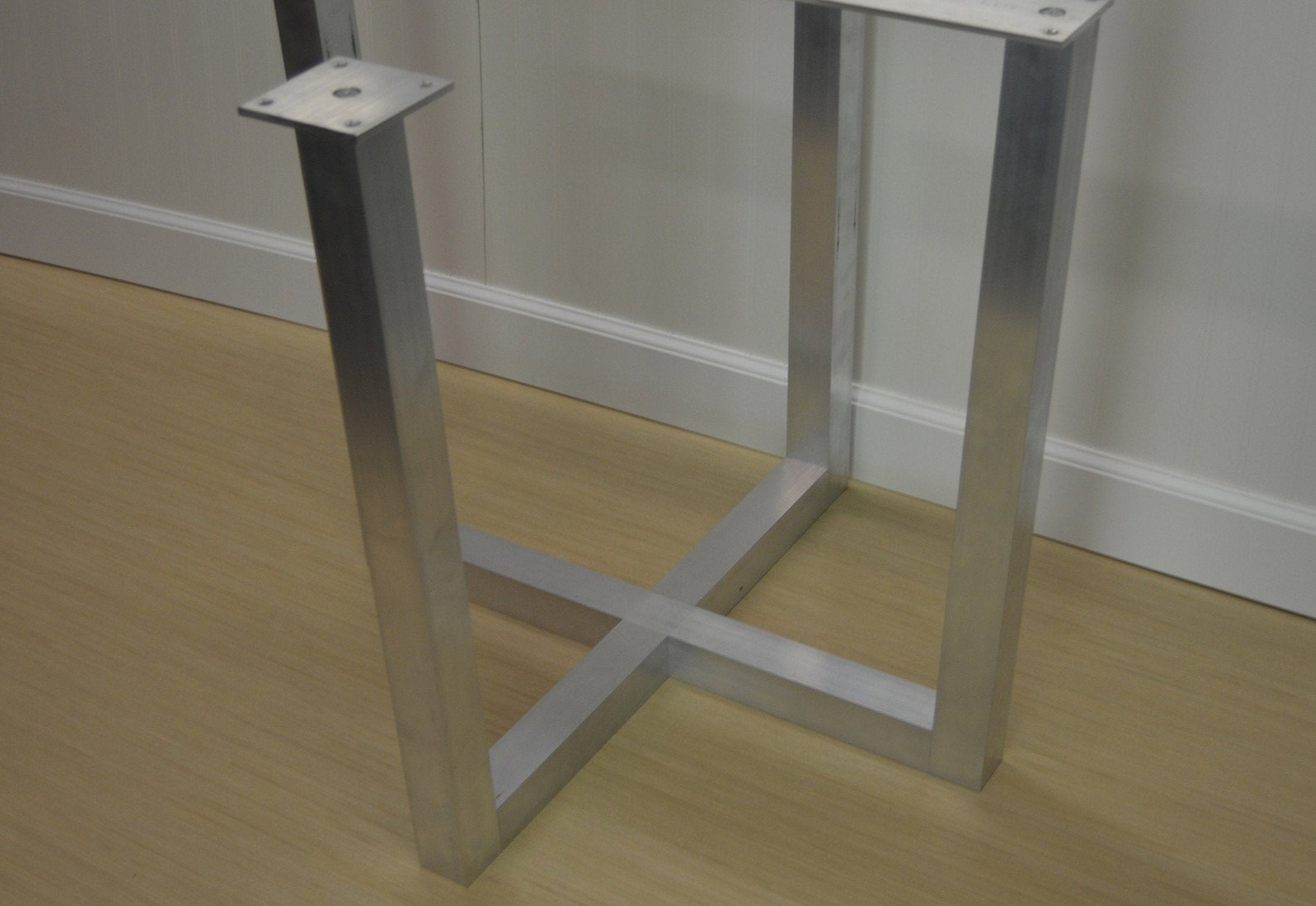 Angled Pedestal Metal Table Legs Base 2 Aluminum, Custom Table Legs ...