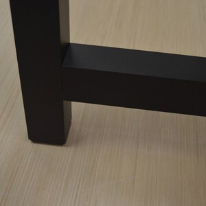 Aluminum H-shaped Table Legs: Black Industrial DIY Set - Etsy