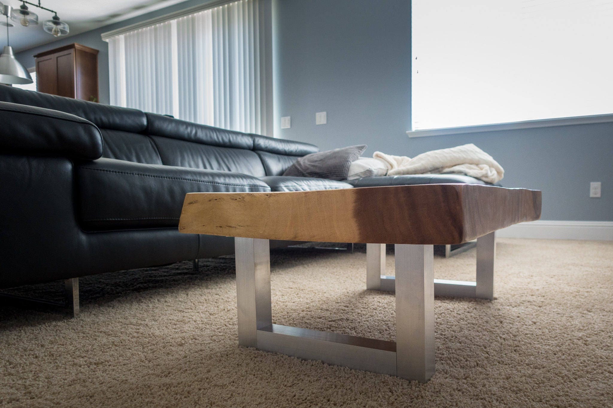 DIY U Shaped Metal Table Legs 2 Aluminum, Set of two (2) legs
