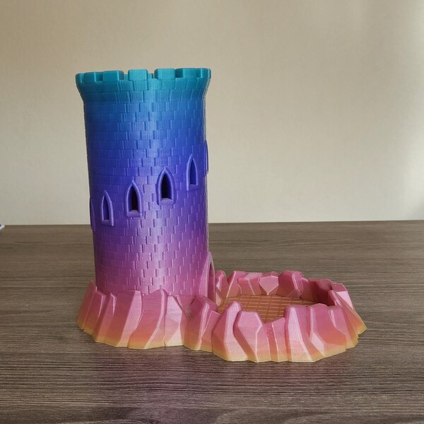 3d Printed Dice Castle - Etsy