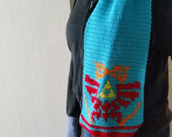 Hyrule Warriors Link Scarf, Handmade Crochet Extra Long Scarf - Etsy