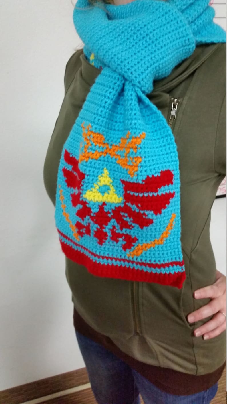 Hyrule Warriors Link Scarf Handmade Crochet Extra Long Scarf | Etsy