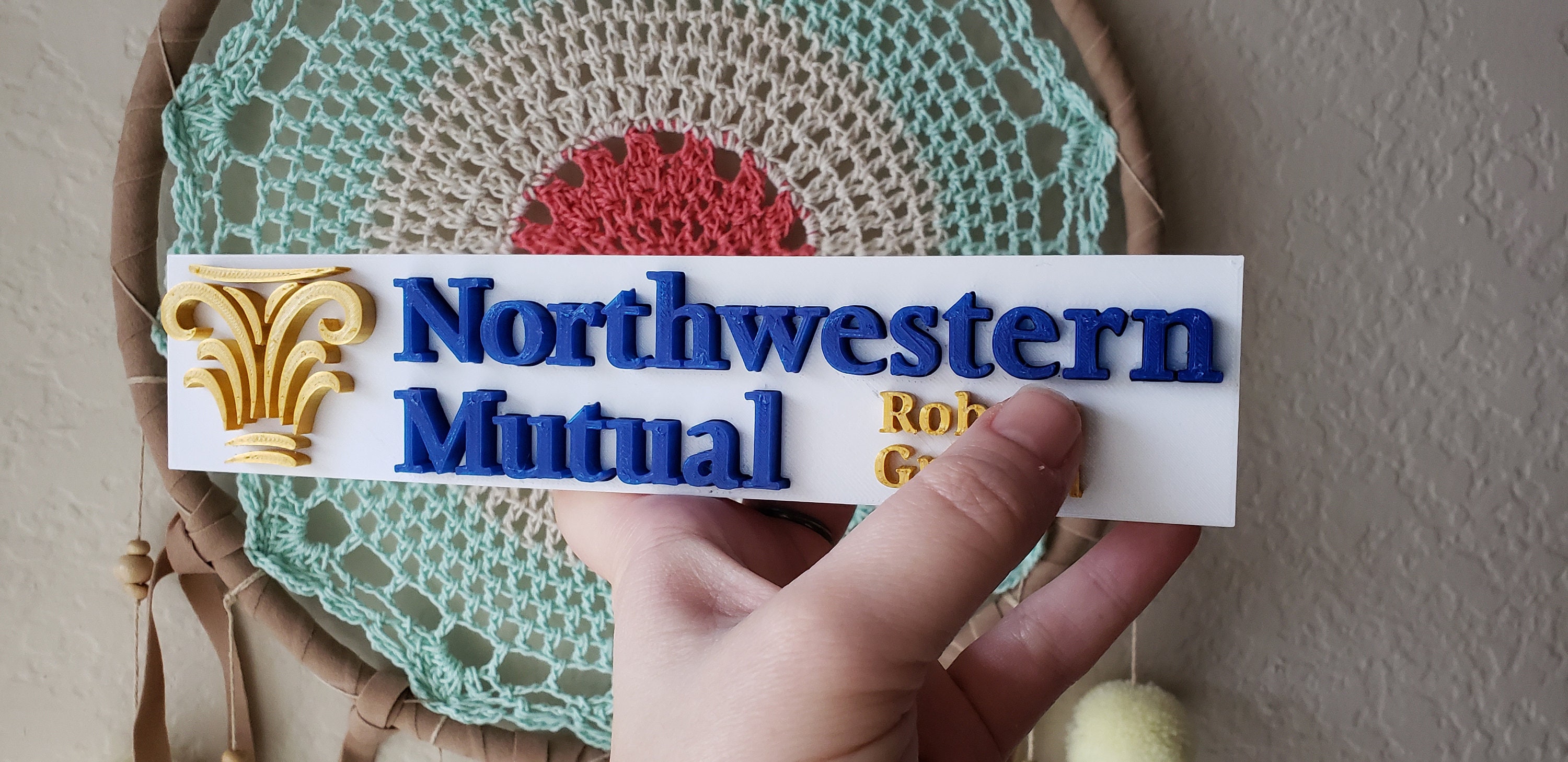 Personalized 3D Printed Company Logo Custom Sign | Etsy