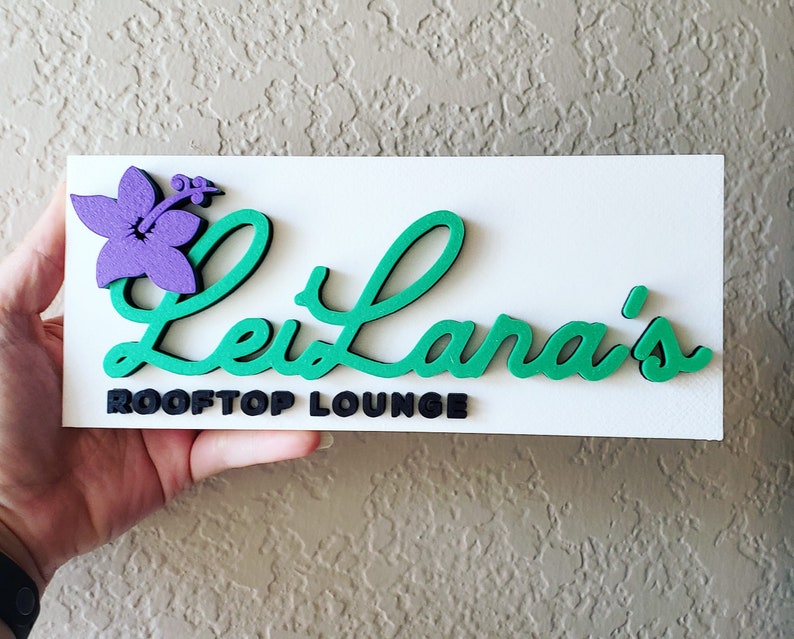 Personalized 3D Printed Company Logo, Custom Sign - Etsy