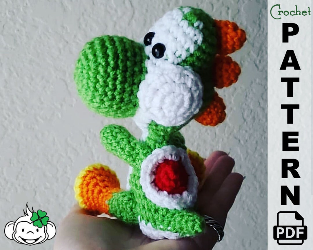 Pattern Yoshi Amigurumi Pattern Yoshi's Woolly World - Etsy