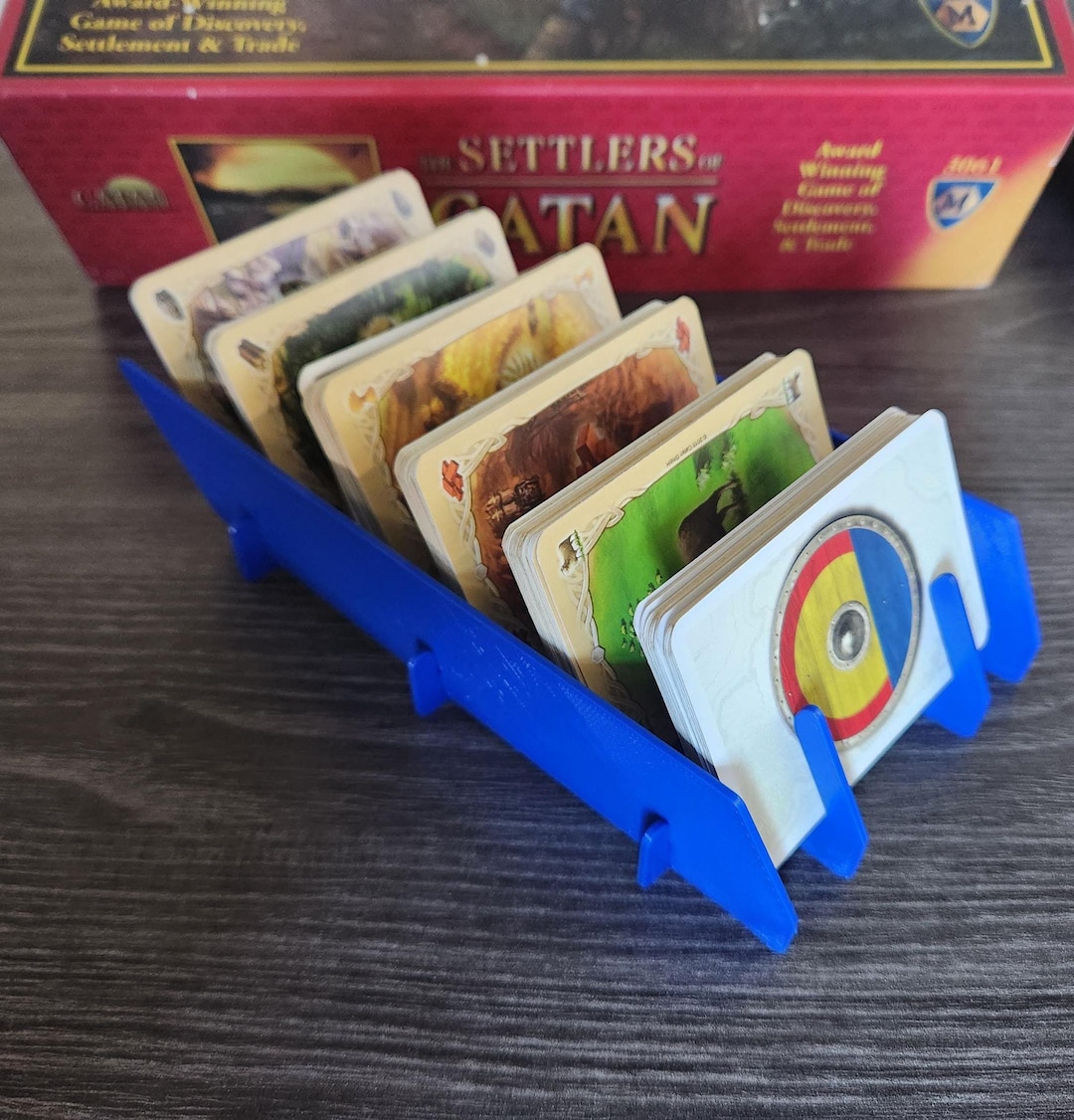 SECONDS SALE - Collapsible 3D Printed Card Bank, Settlers of Catan Card ...