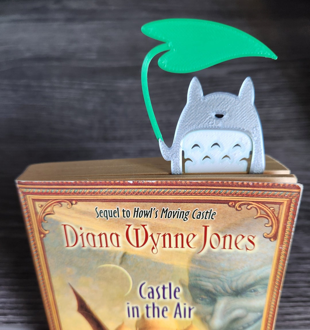 Totoro Bookmark With Leaf, Studio Ghibli 3D Printed Book Mark, Kawaii ...
