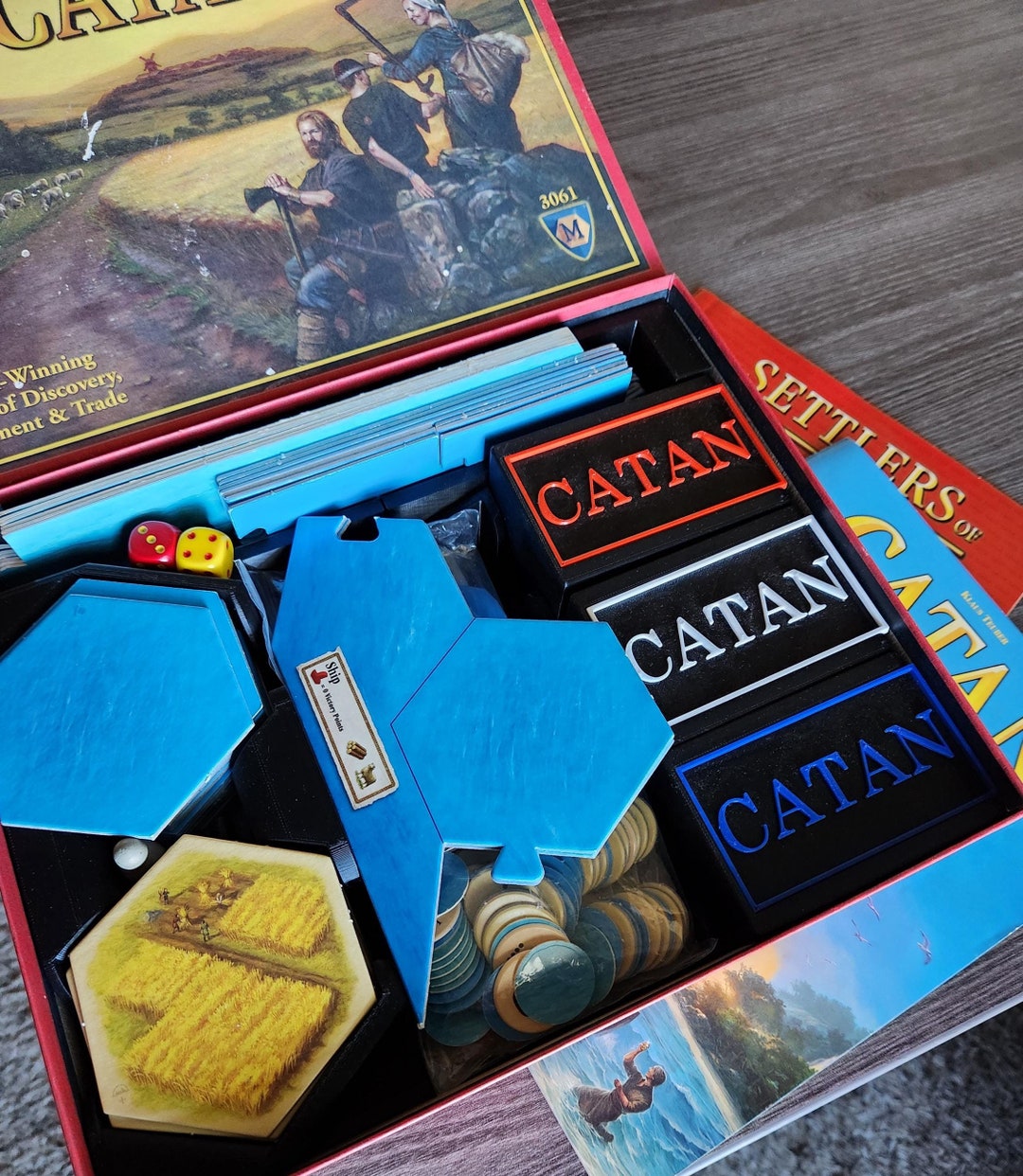 Catan & Seafarers + 5-6 Player Expansion Box Insert, 3D Printed ...