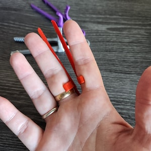Wearable Gamer Chopsticks, 3D Printed Finger Chop Sticks for Snacking ...