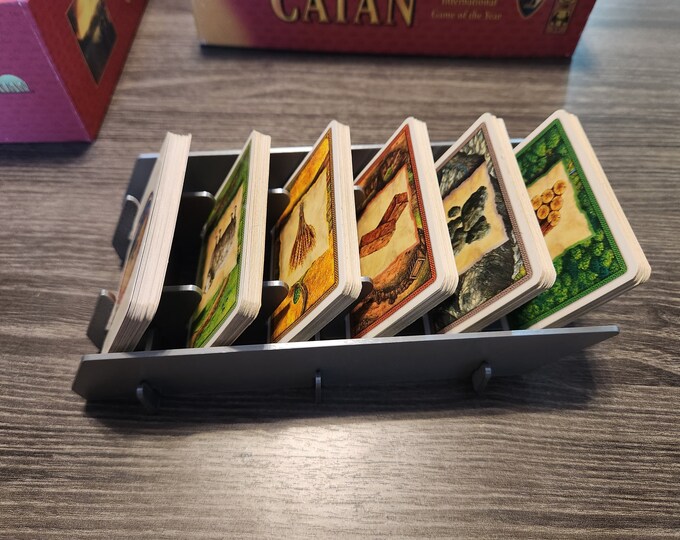 Settlers of Catan Angled Card Holder Resource Bank 6 or 8 Slots - Etsy