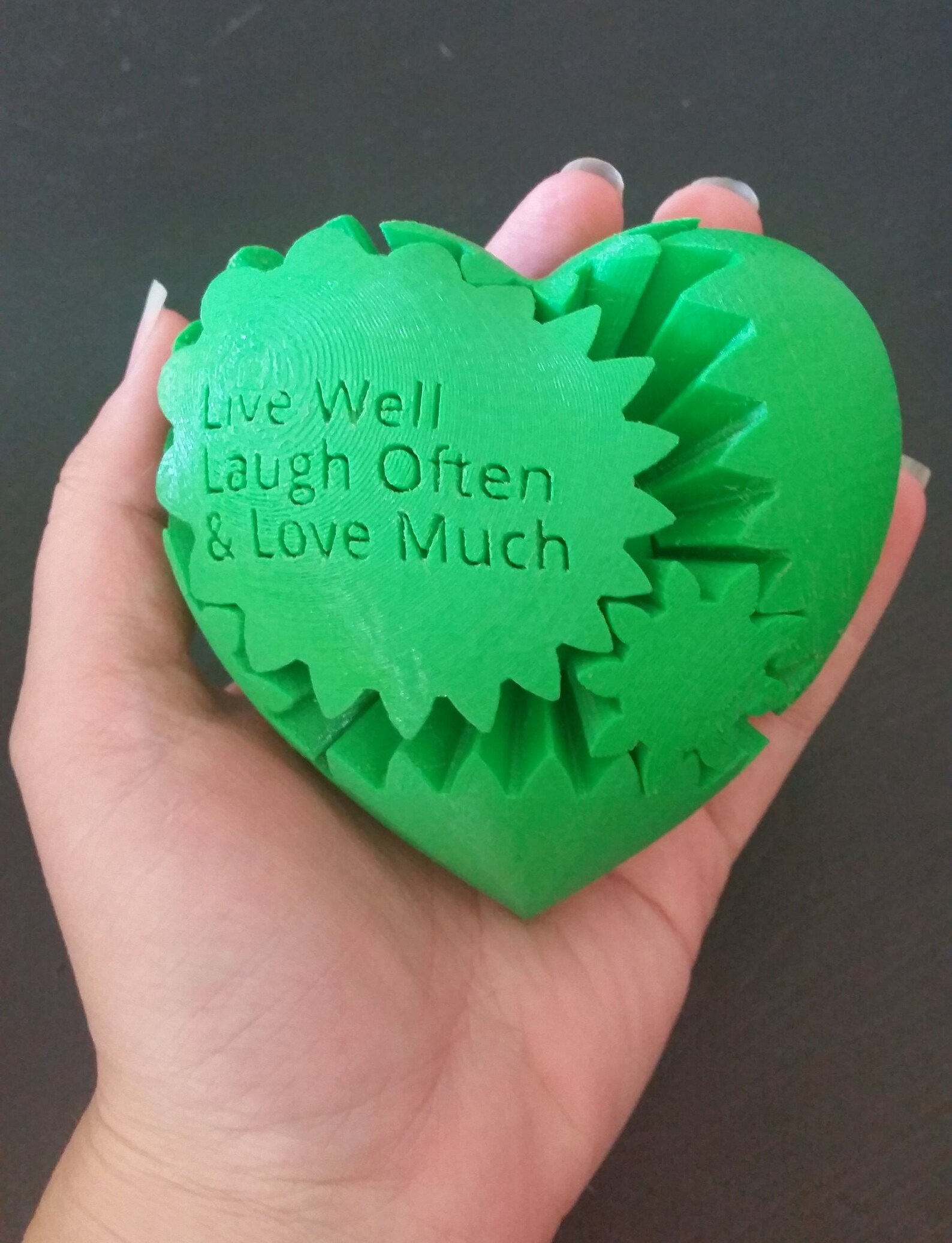 Personalized Heart Fidget 3D Printed Twisted Heart Steampunk - Etsy