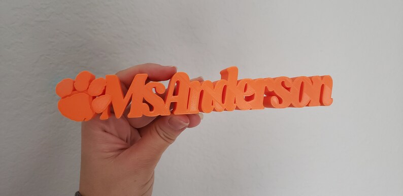 Personalized Desk Topper Name Plate 3D Printed Company Logo - Etsy