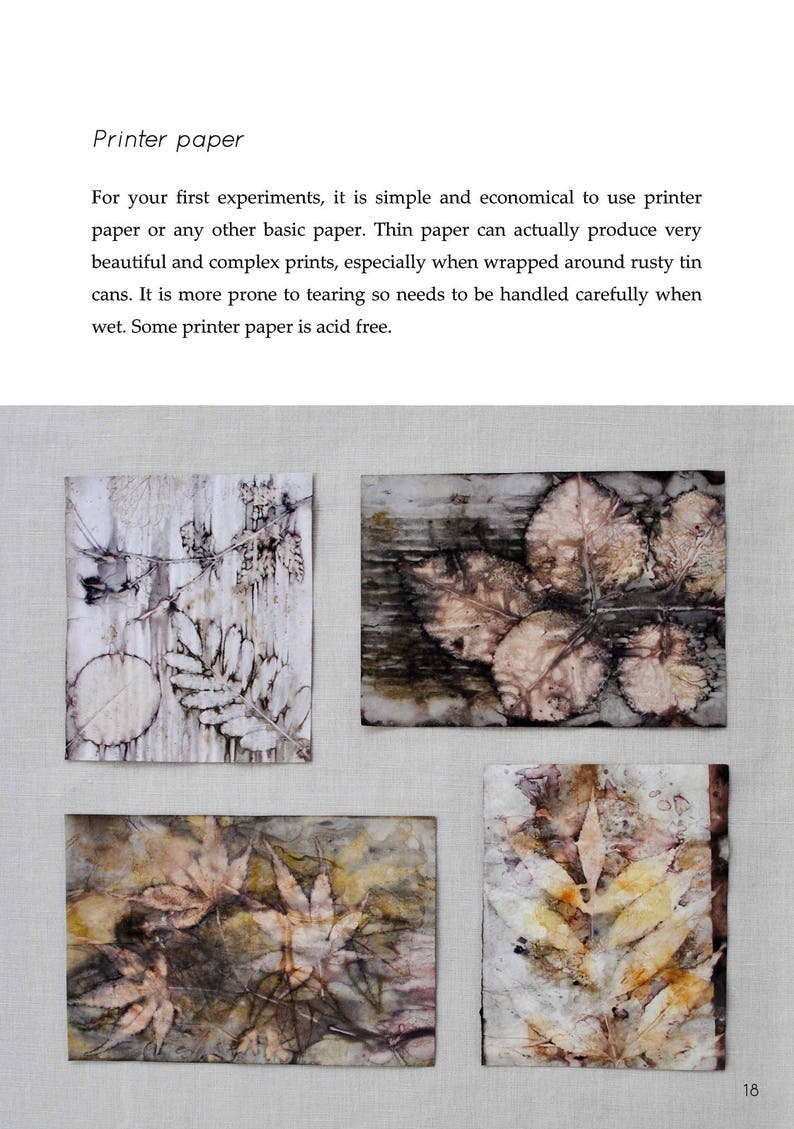 Eco-printing on Paper Tutorial // Eco-print Natural Dyeing - Etsy