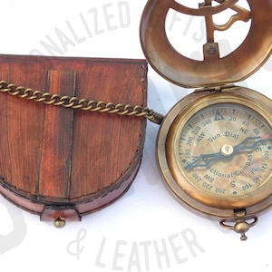 Engraved Compass, Personalized Compass, Nautical Compass, Wedding Gift ...