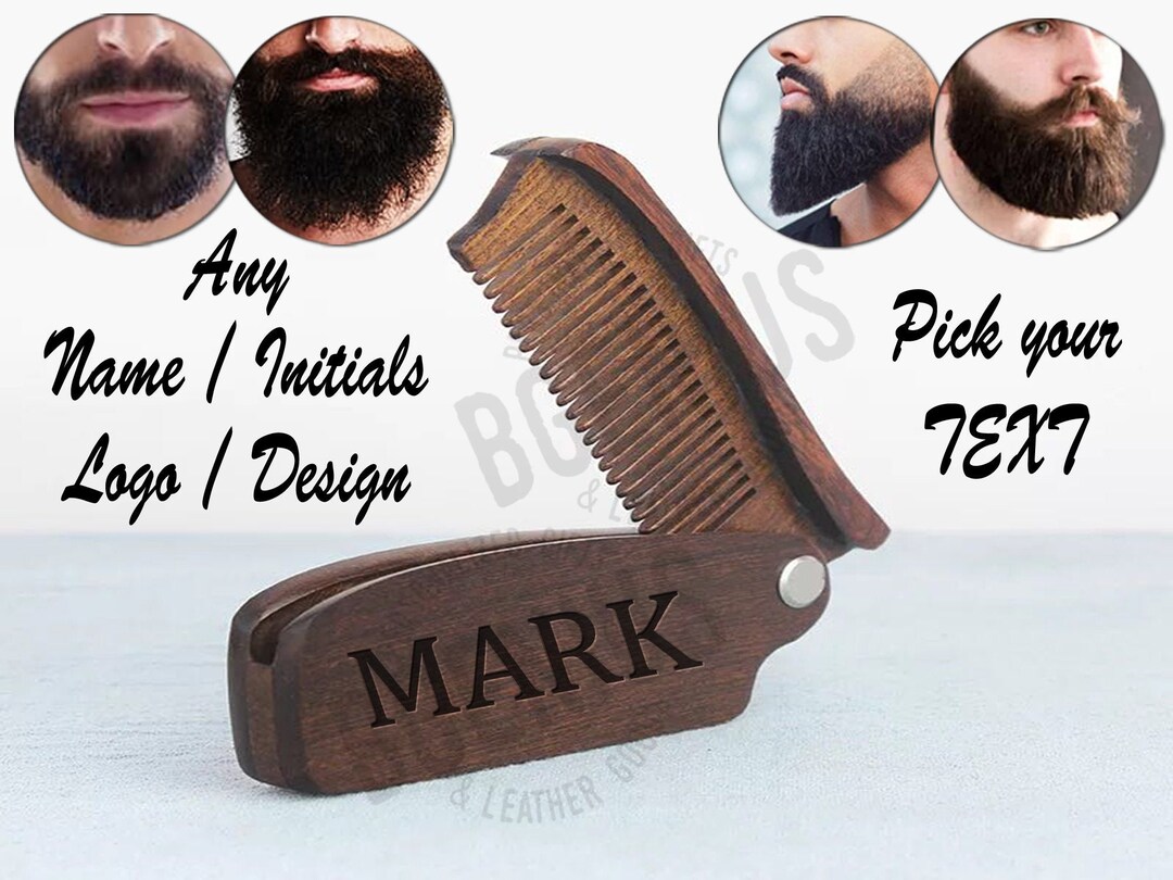 Custom Comb, Beard Comb, Gifts for Husband, Groomsmen Gift, Mens Gift ...