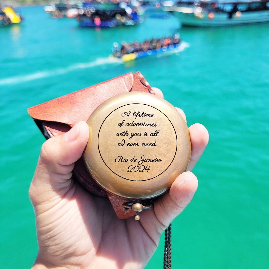 Sundial Compass, Personalized Compass, Nautical Compass, Groomsmen Gift ...