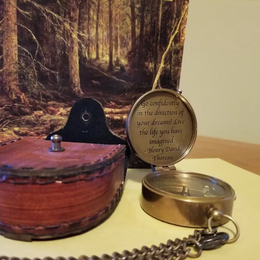 Personalized Compass, Outdoor Compass, Engraved Compass, Antique ...