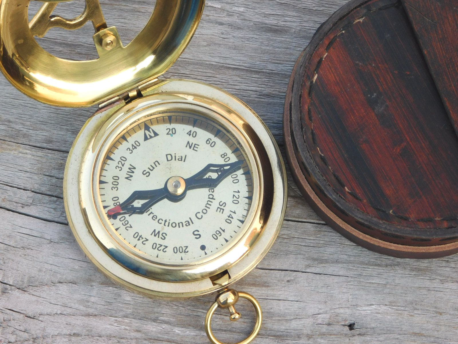 PERSONALIZED SUNDIAL COMPASS Engraved Compass Custom - Etsy