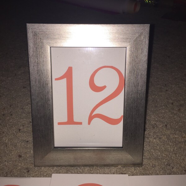Coral Table Numbers - Etsy