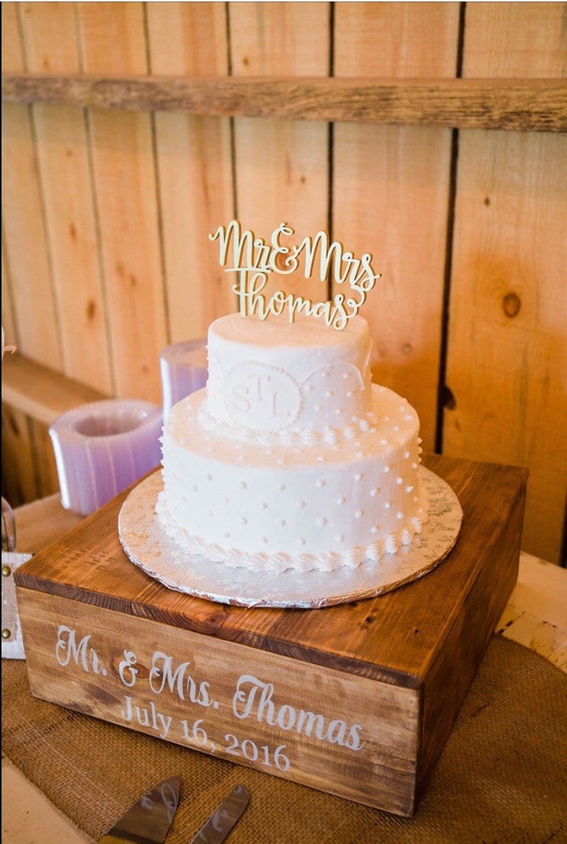 Wedding Box Wedding Cake Stand Rustic Cake Stand - Etsy
