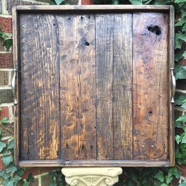 Distressed Wood Tray - Etsy